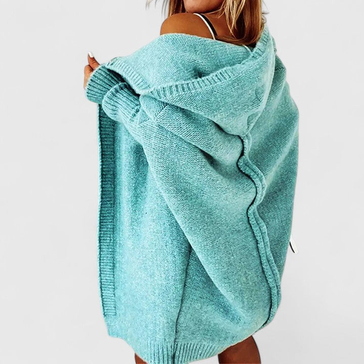 Lange Strickjacke Damen Oversized Cardigan - Roborro